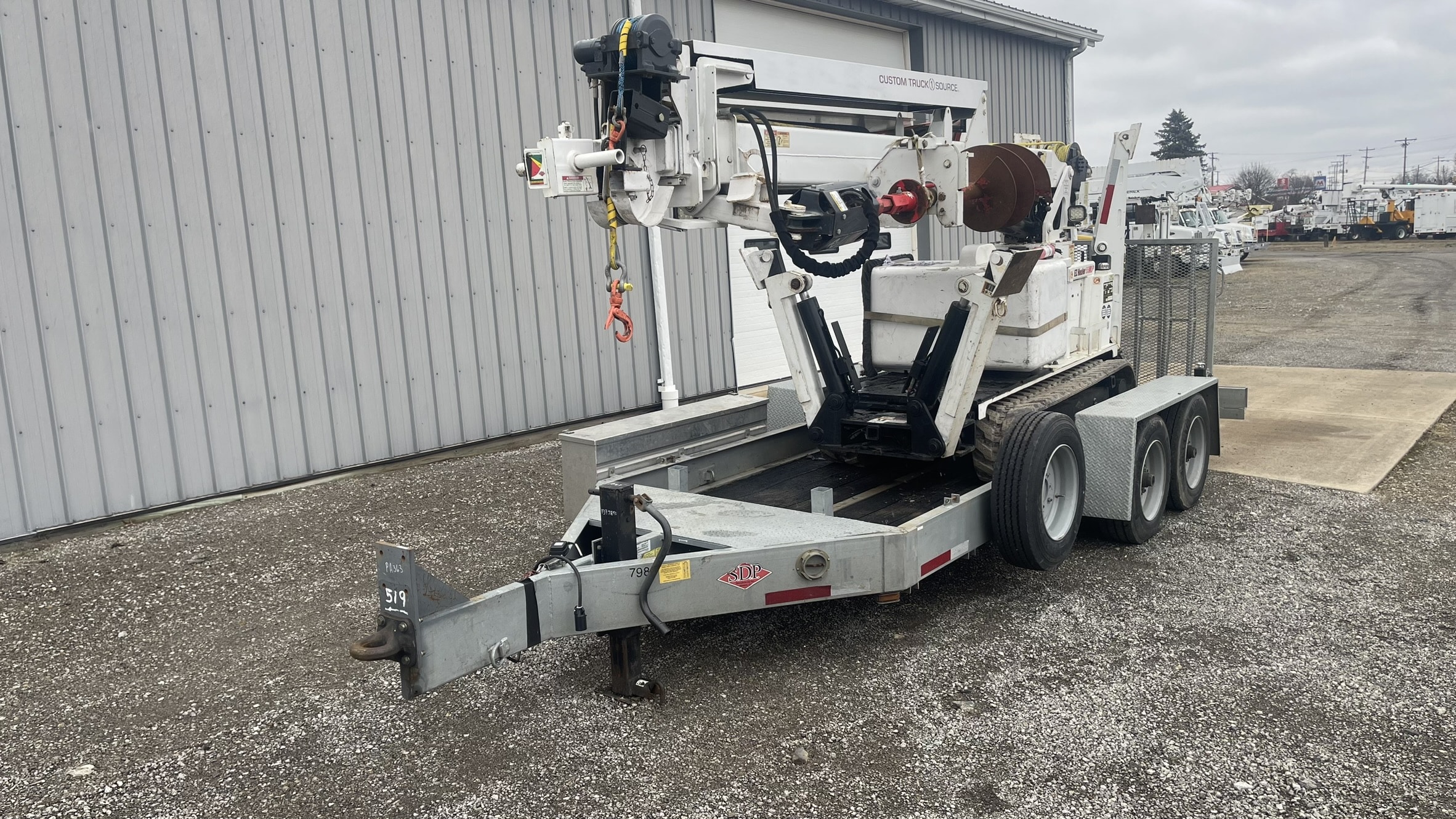 2016 SDP 55MLP BACKYARD DIGGER WITH 2014 SDP EZ HAULER EQUIPMENT ...