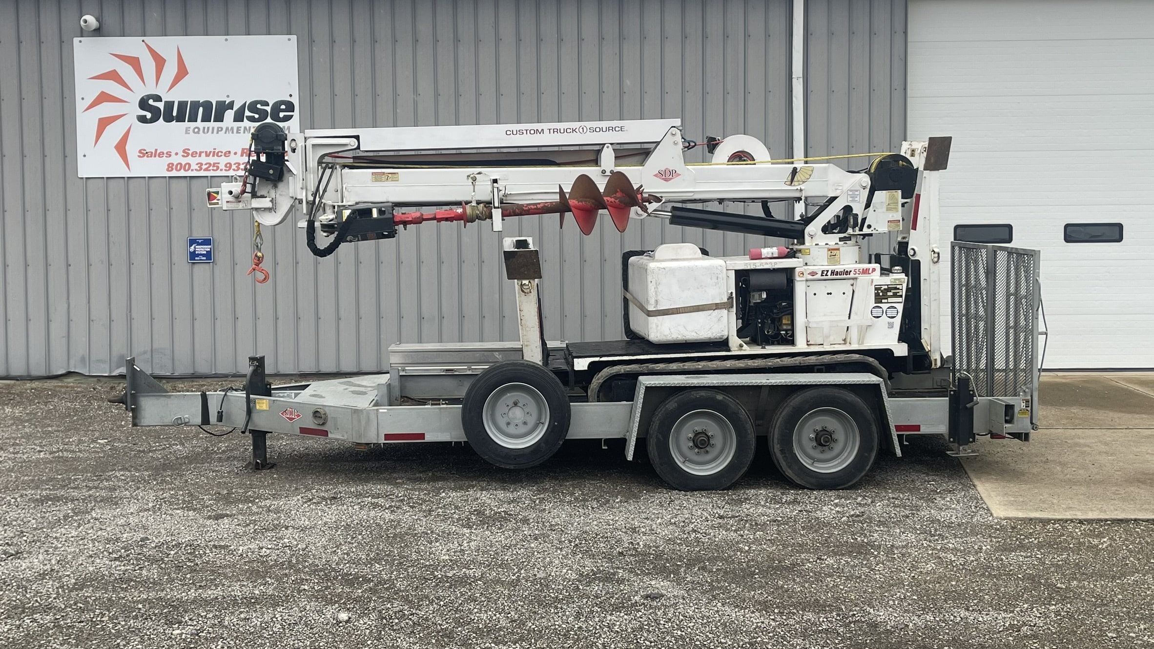 2016 SDP 55MLP BACKYARD DIGGER WITH 2014 SDP EZ HAULER EQUIPMENT ...