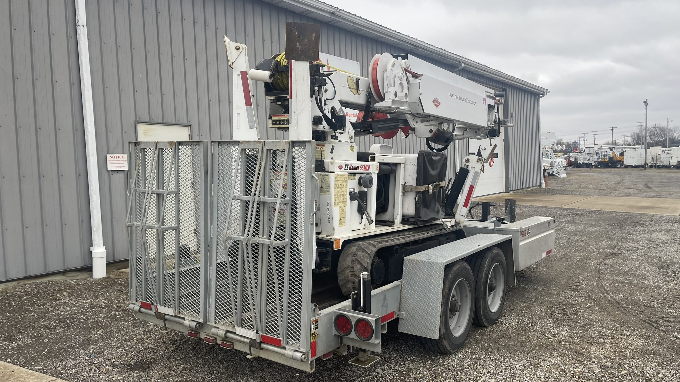 2016 SDP 55MLP BACKYARD DIGGER WITH 2014 SDP EZ HAULER EQUIPMENT ...