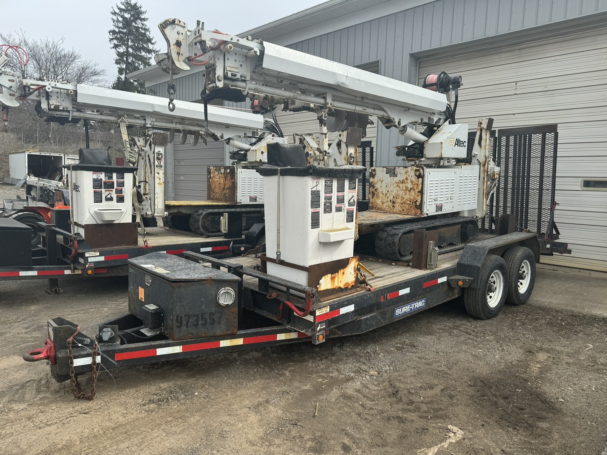 2014 ALTEC DB37 Backyard Digger W/ Equipment Trailer #3