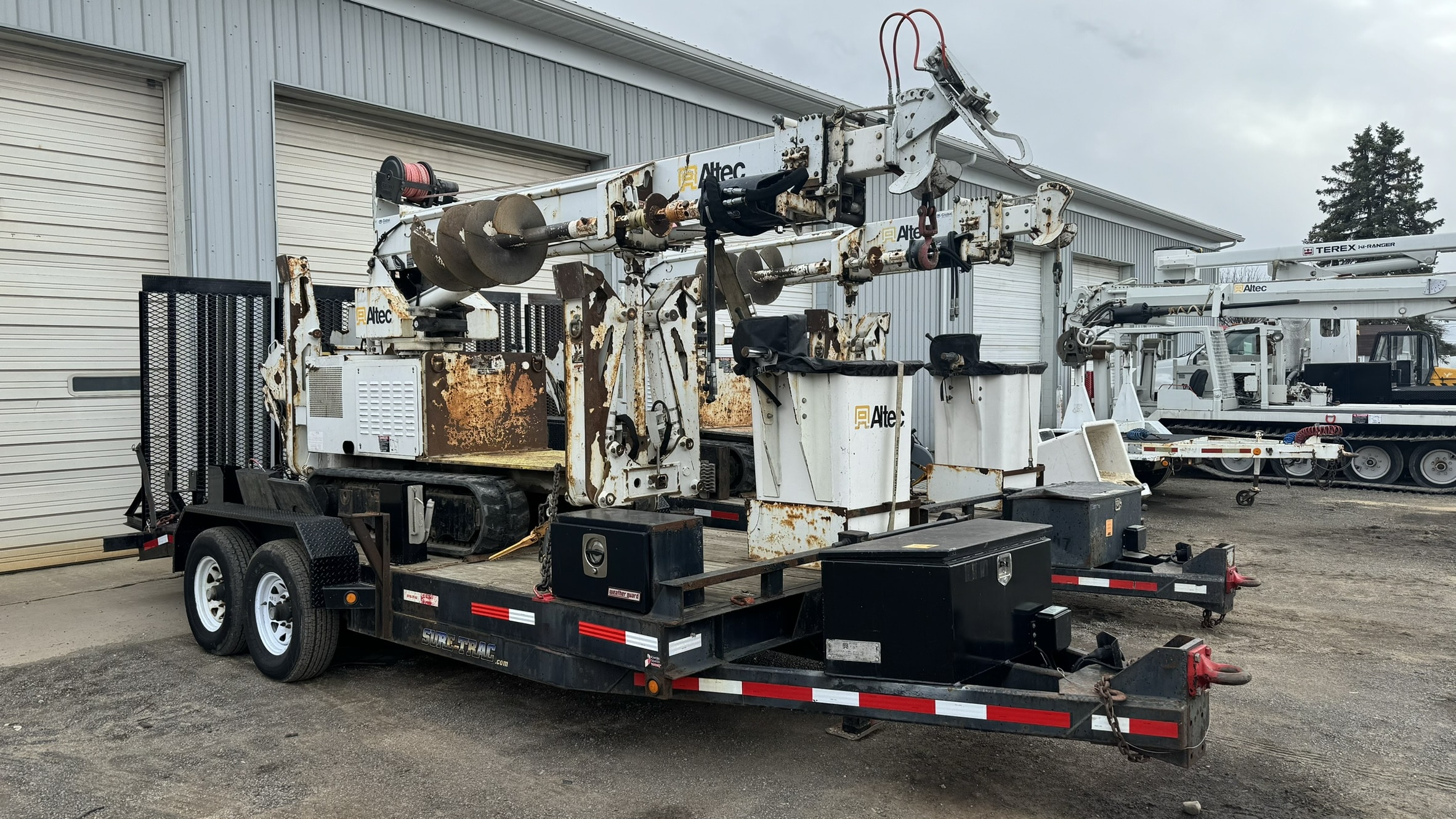 2014 ALTEC DB37 Backyard Digger W/ Equipment Trailer #2