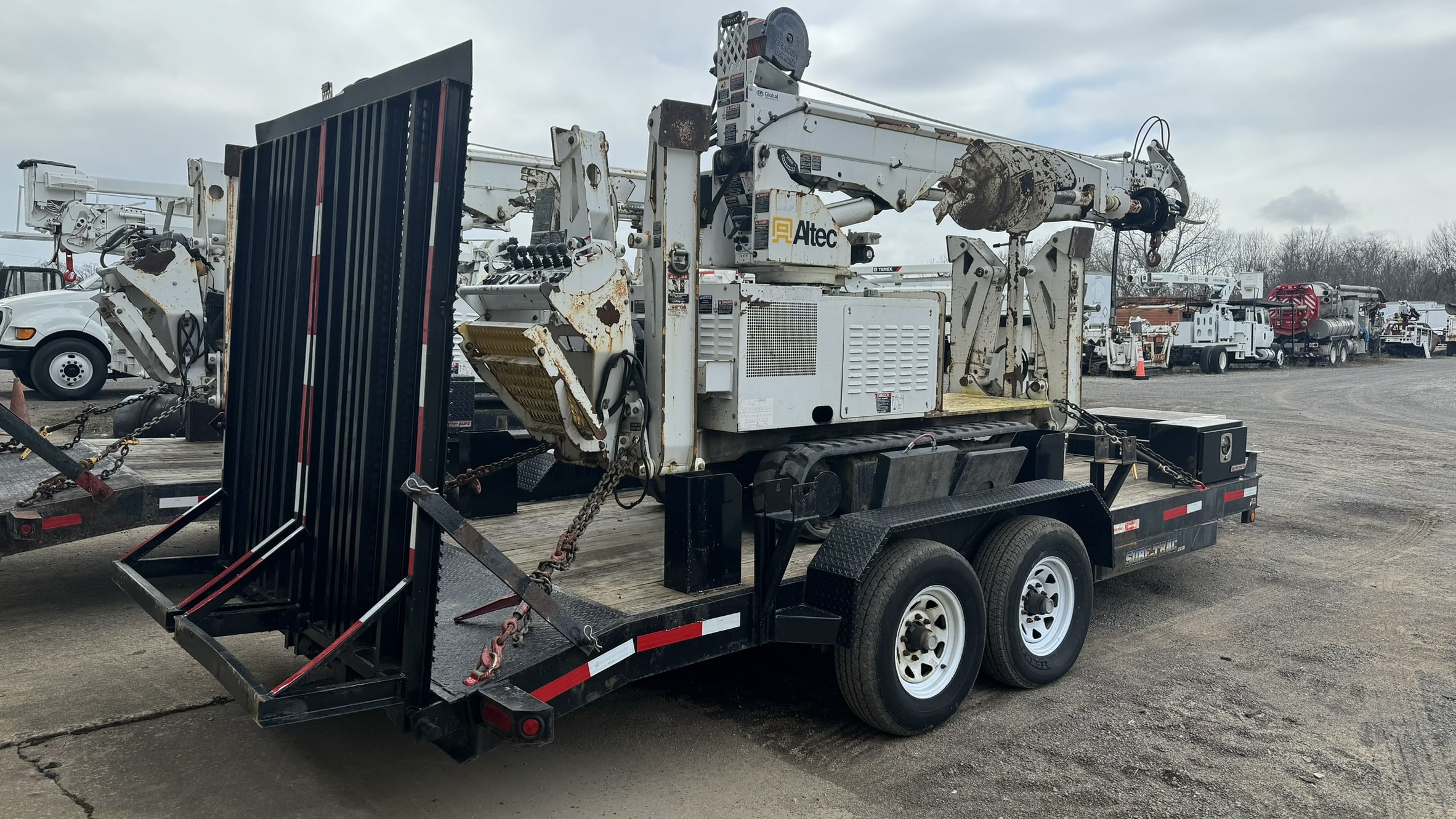 2014 ALTEC DB37 Backyard Digger W/ Equipment Trailer #2
