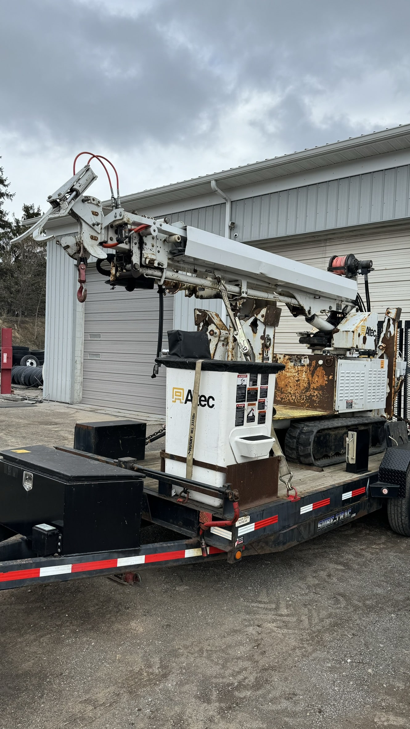 2014 ALTEC DB37 Backyard Digger W/ Equipment Trailer #2